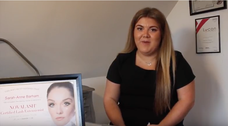 Novalash success story – Sarah-Anne Barham