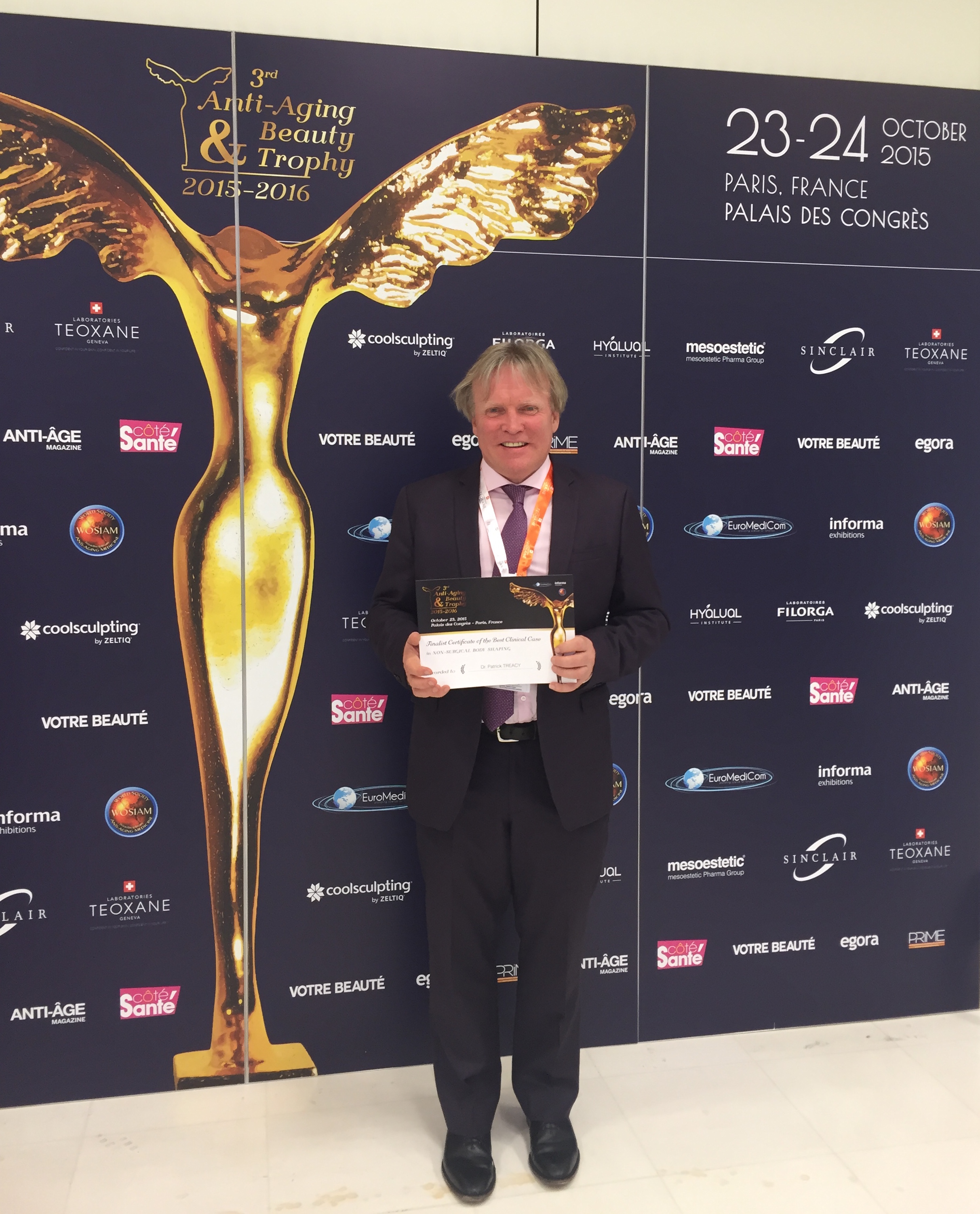 Aesthetic Medicine - Dr Patrick Treacy recieves international award for ...